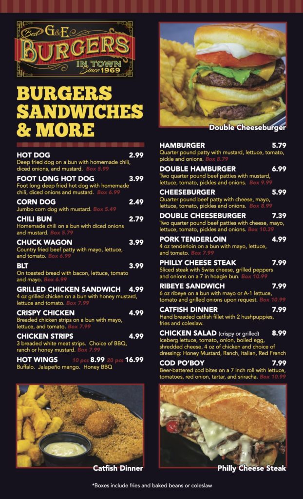 G&E Burgers – Home of the 'Best Burger in Town'